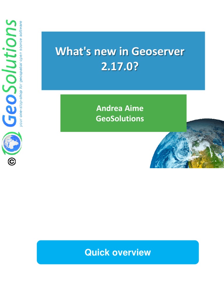 GeoServer 2170 Webminar | PDF | Cache (Computing) | Computer Science