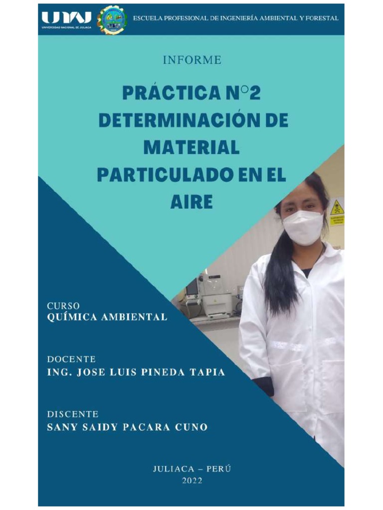 Informe Practica 2-Pacara Cuno Sany Saidy | PDF | Partículas | Física ...