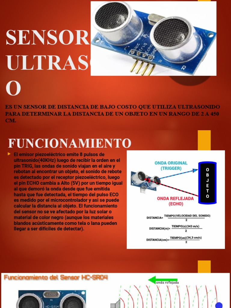 Sensor Ultrasonico: Funcionamiento y Partes | PDF