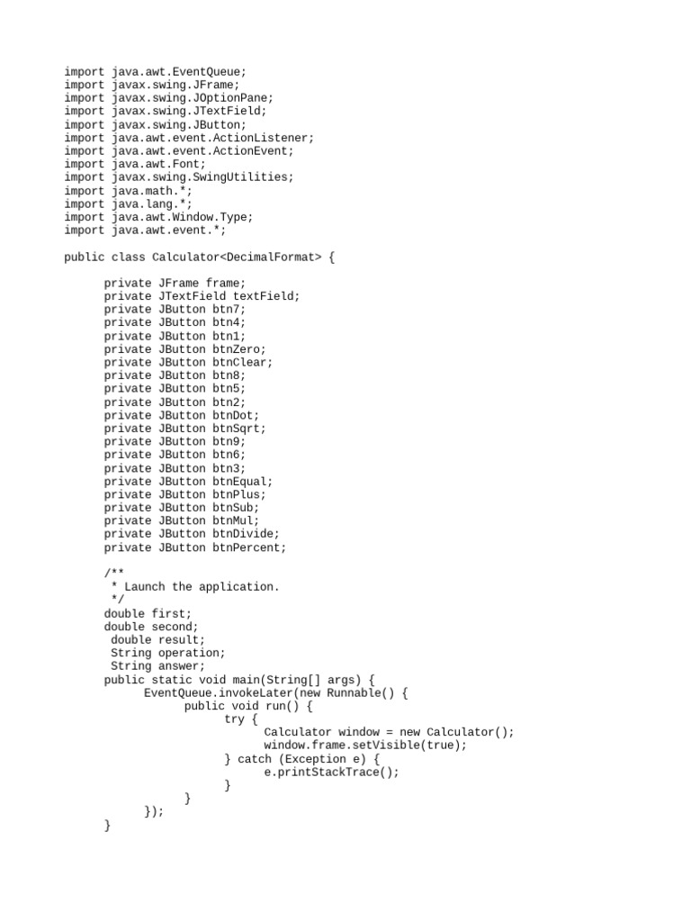 Calculator Pdf String Computer Science Computer Science 
