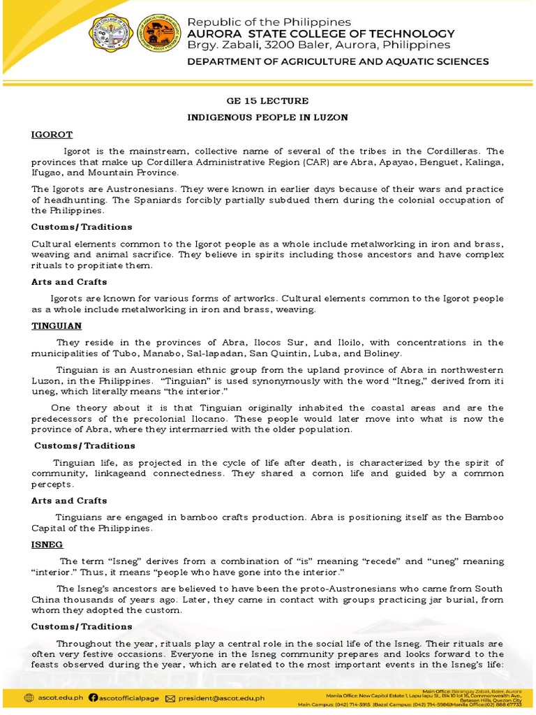 Lecture Midterm | PDF | Ethnic Groups