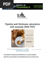 Minimum Structural Thickness in API 574 | PDF | Pipe (Fluid Conveyance ...