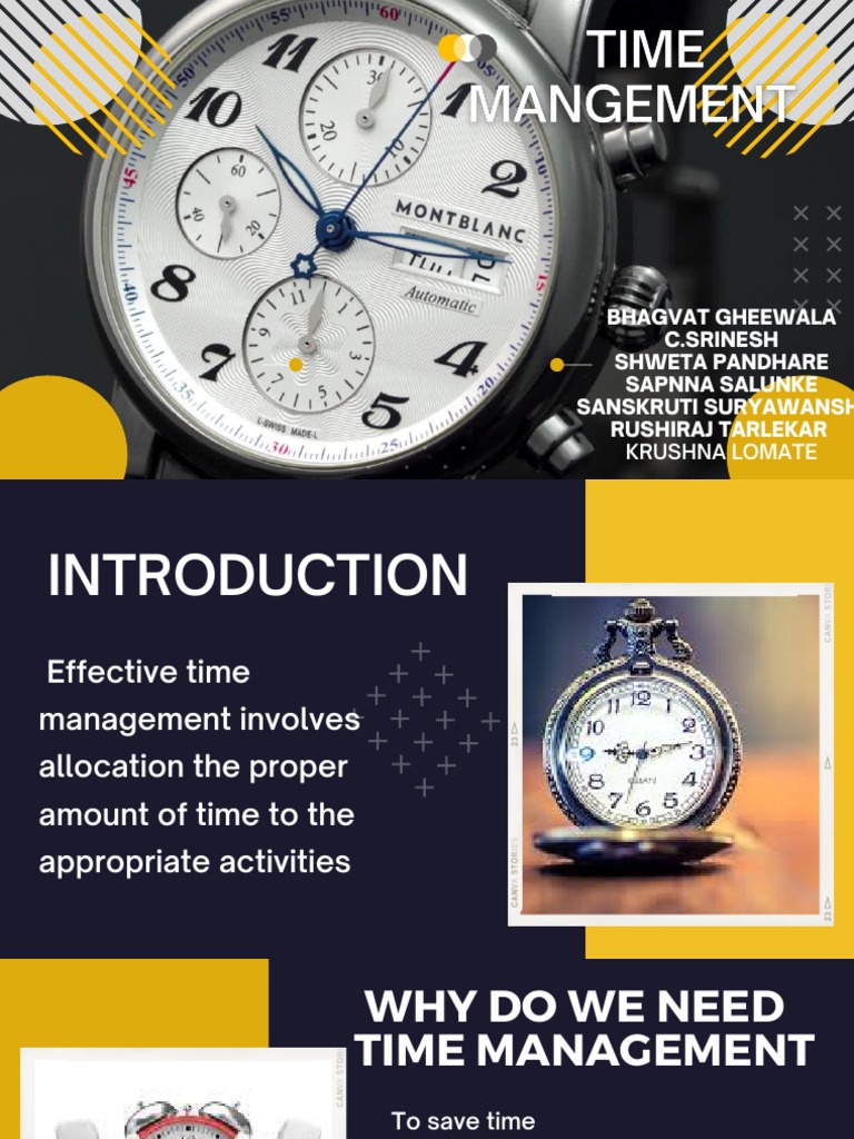 Time Management - PPT | PDF