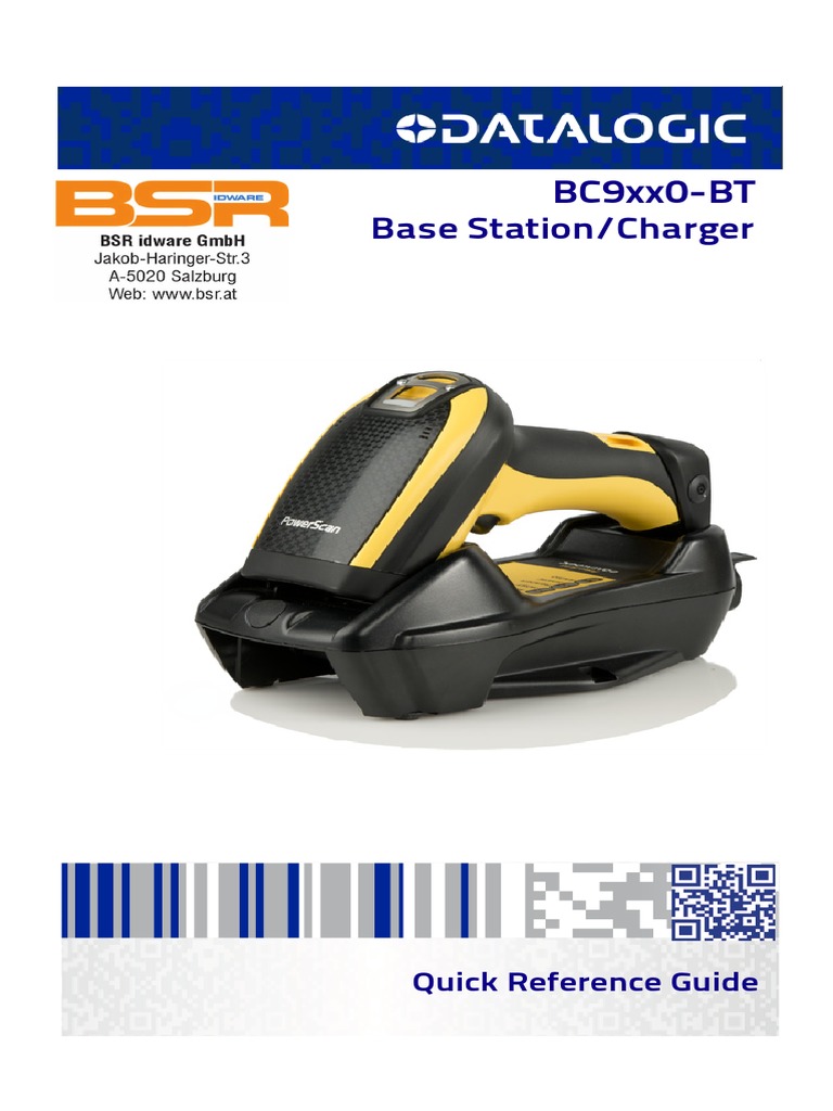 Datalogic PowerScan BC9xx0-BT Basisstation Bluetooth | PDF