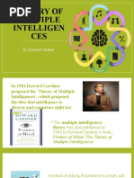 Lesson 3D. Howard Gardners Theory of Multiple Intelligences | PDF ...