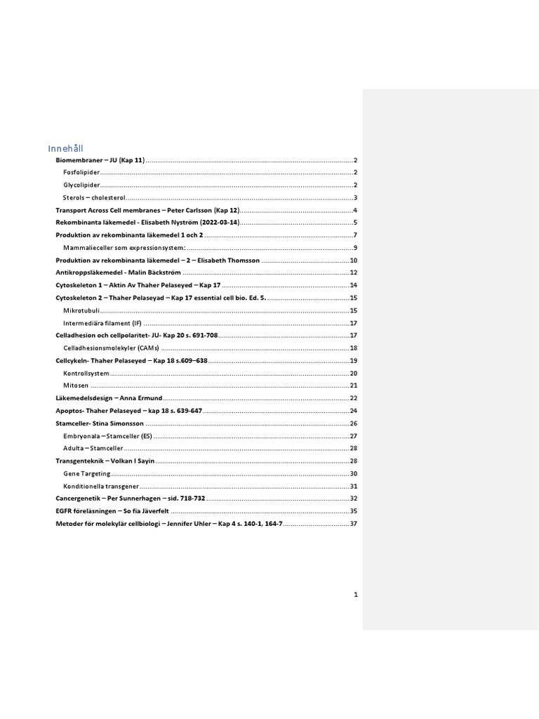 Lektioner - CEB220 | PDF