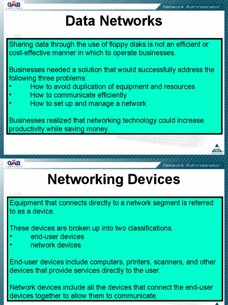 Network Administrator Presentation | PDF | Network Topology | Computer ...