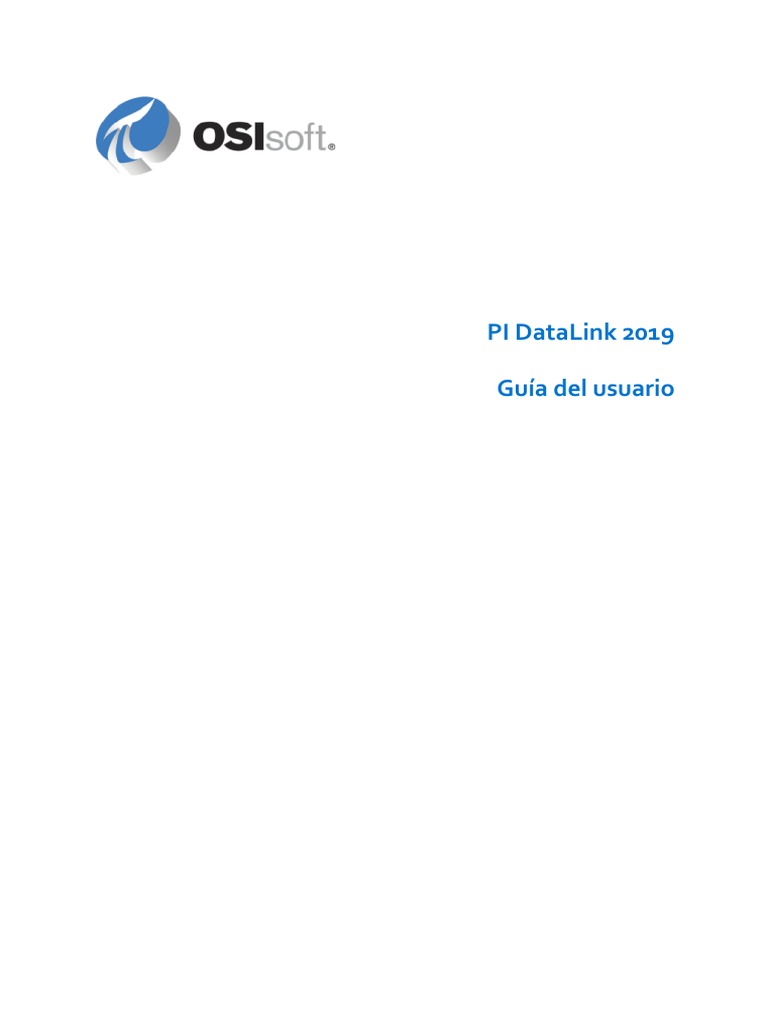 PI DataLink 2019 User Guide ES | PDF
