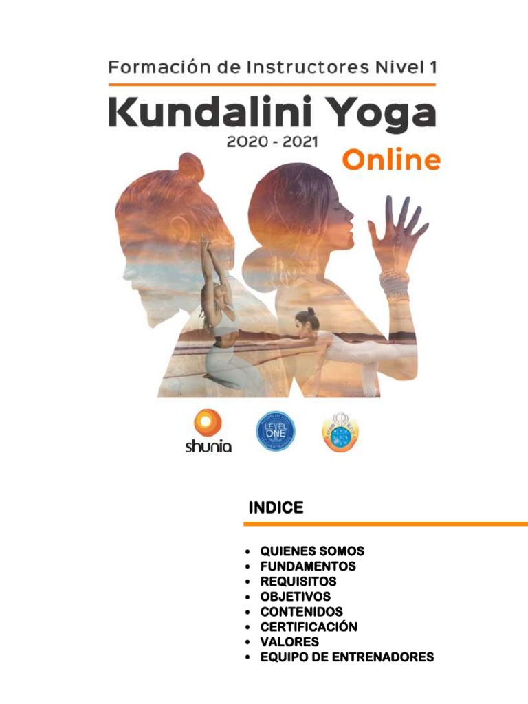Formación 2020 2021 Online Shunia Kundalini Yoga | PDF | Yoga | Oración ...