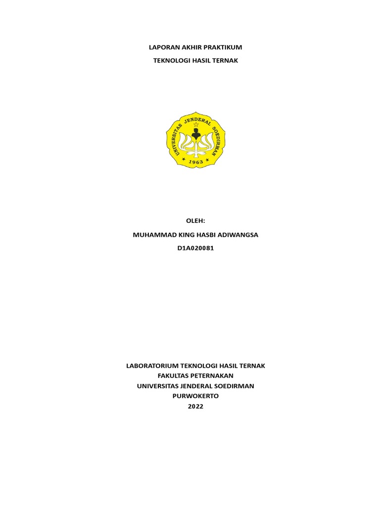6D - Muhammad King Hasbi Adiwangsa - D1A020081 - Laporan Akhir THT | PDF