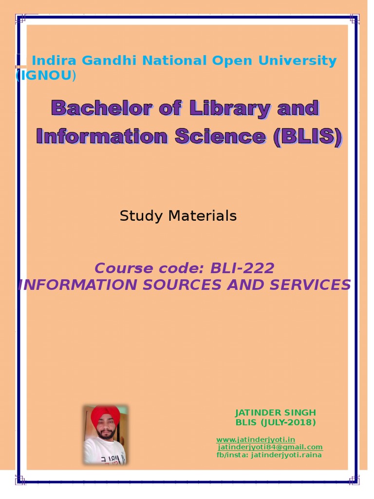 Indira Gandhi National Open University: Study Materials | PDF | Books ...