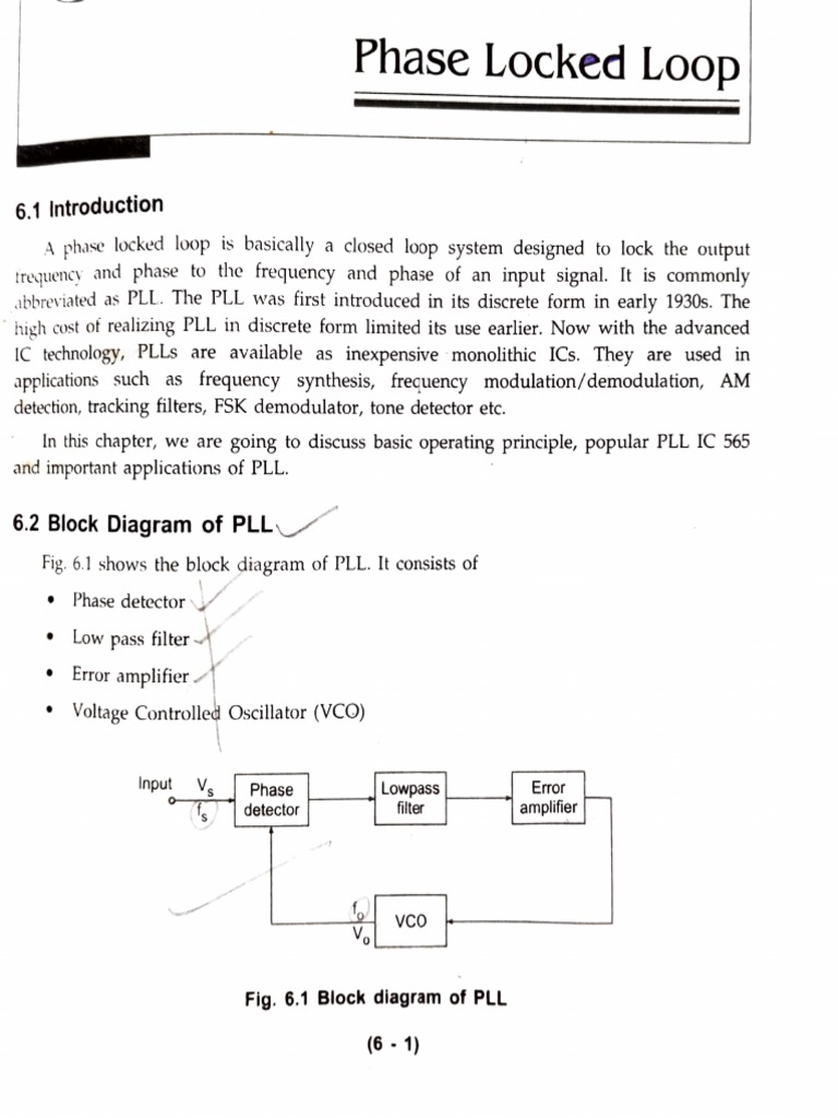 PLL & Applications | PDF | Detector (Radio) | Modulation