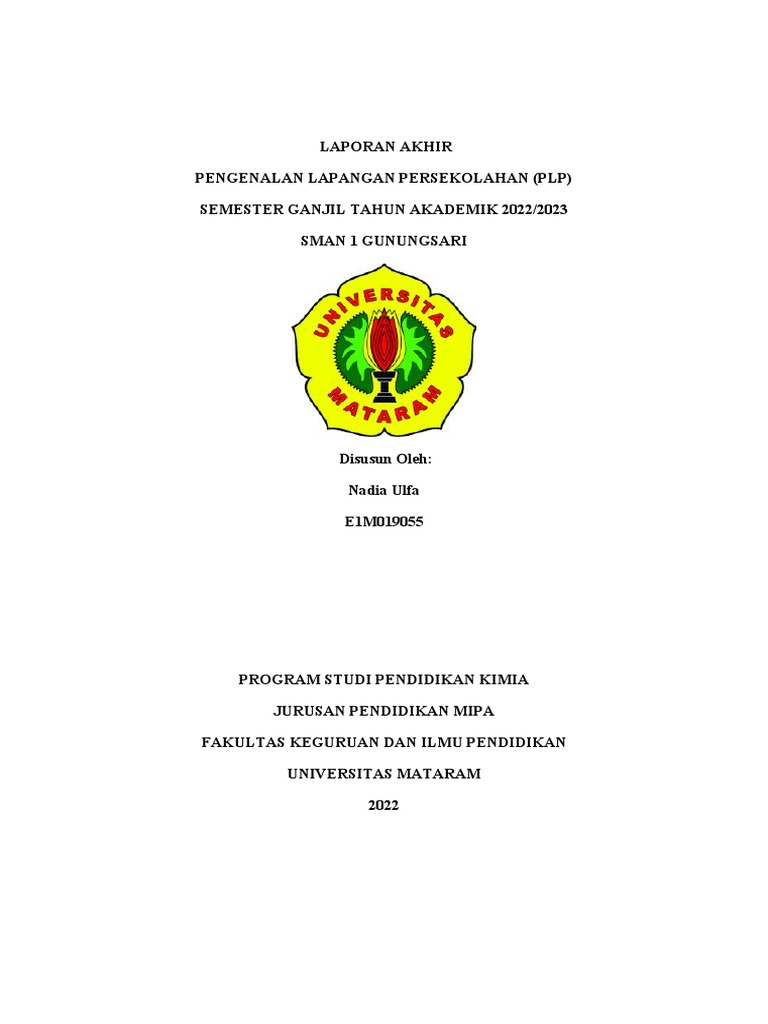 Laporan Akhir PLP | PDF