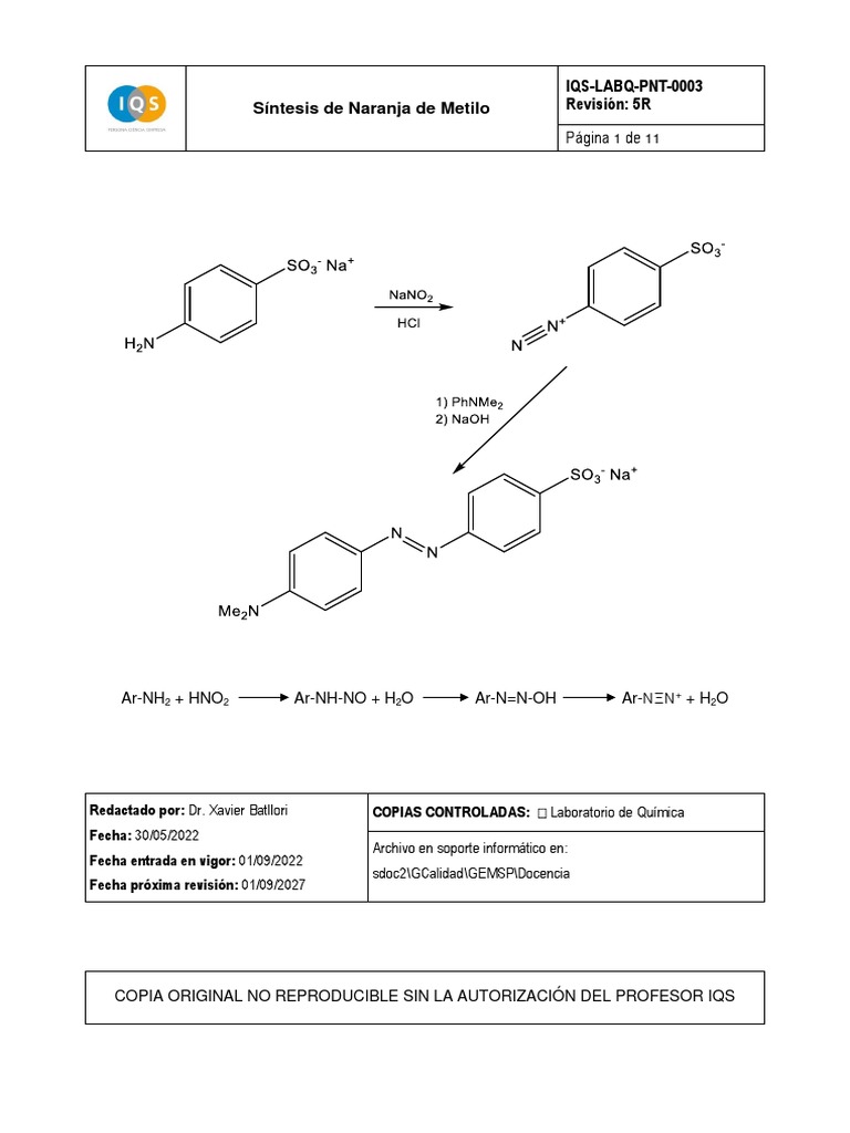Práctica 5 Naranja de Metilo | PDF | Agua | Sal (química)