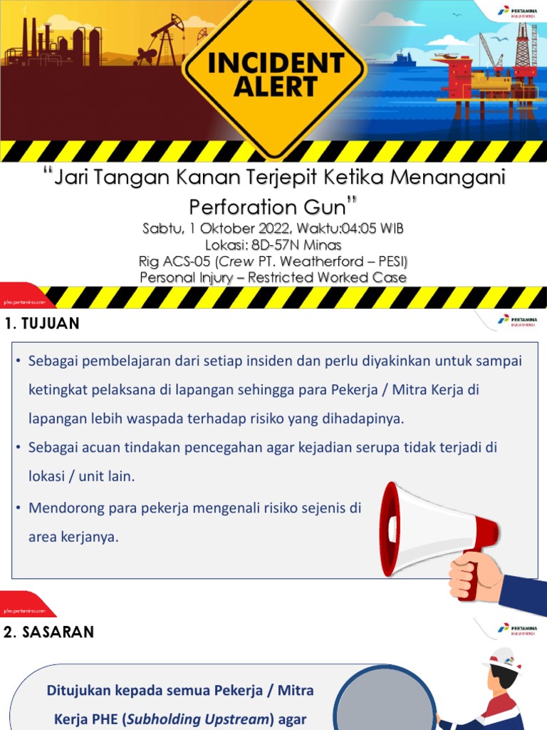 Safety Stand Down (SSD) - Jari Tangan Kanan Terjepit Ketika Menangani ...