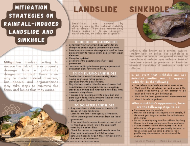 Planner and Essay Performance Task 2 DRRR PDF | PDF | Sinkhole | Landslide