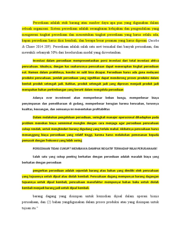 Optimasi Manajemen Persediaan EOQ | PDF