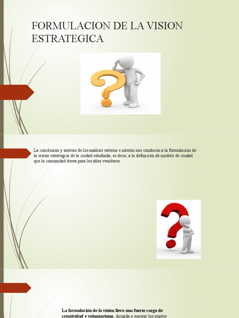 Formulacion de La Vision Estrategica | PDF