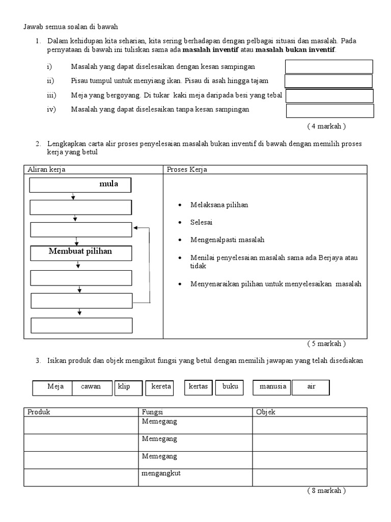 Ujian Mac Ting 2 RBT | PDF