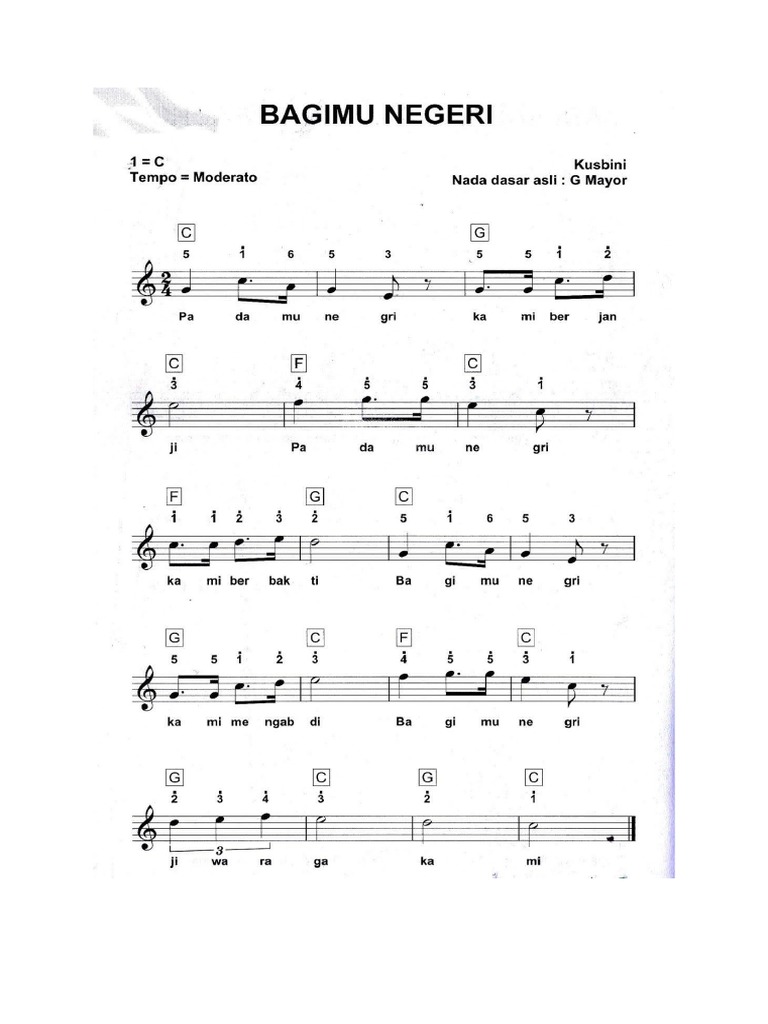 Partitur Lagu | PDF