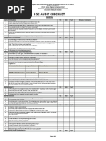 SHE Inspection Checklist | PDF | Forklift