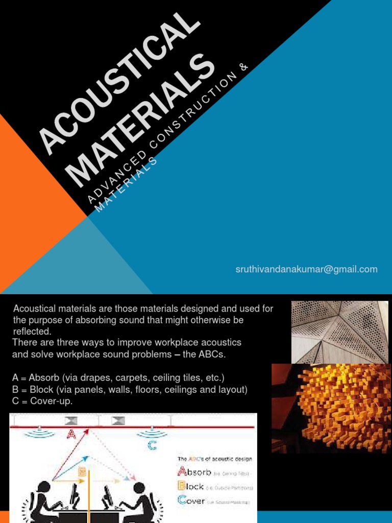 Acousticalmaterials 180119140257 | PDF | Building Engineering | Materials