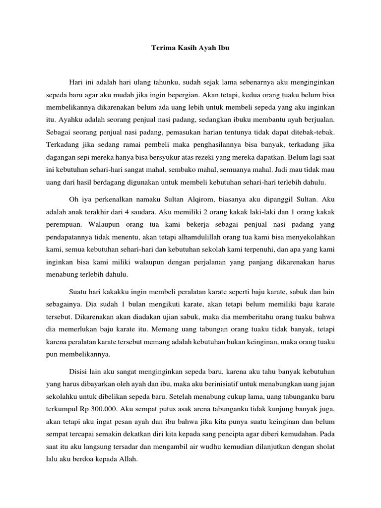 Terima Kasih Ayah Ibu Pdf