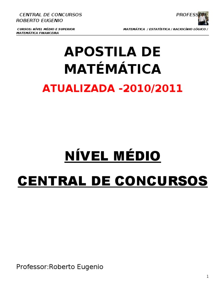 Apostila Básica Matemática | PDF | Preços | Ensino de Matemática