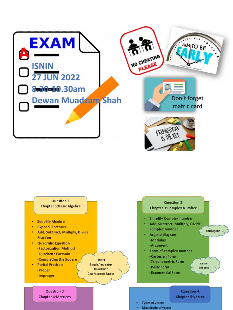 MATH 1 Summary | Download Free PDF | Matrix (Mathematics) | Complex Number