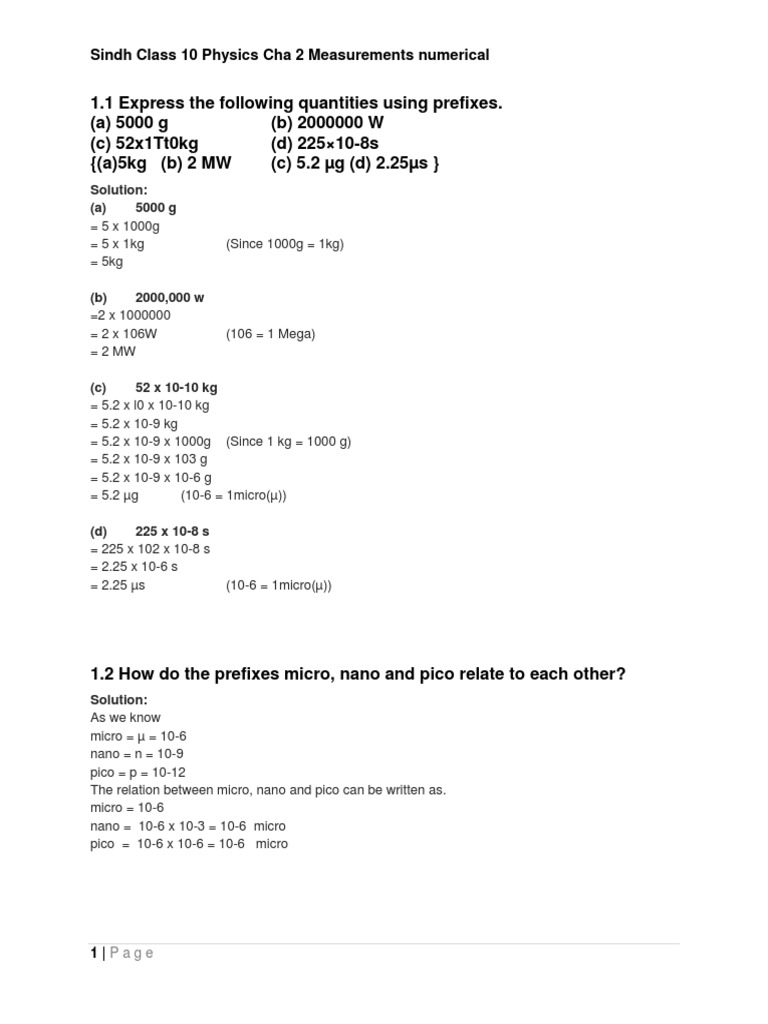 Measurement Fundamentals: Converting Units, Significant Figures, and ...