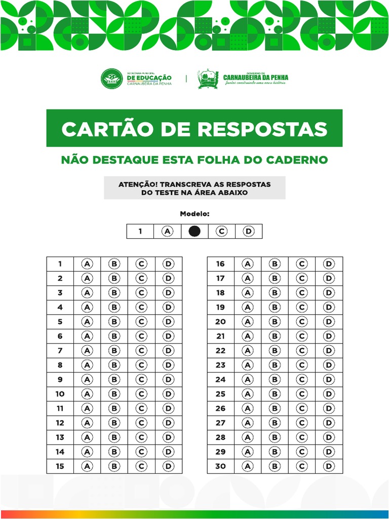 Gabarito para Todas As Provas | PDF