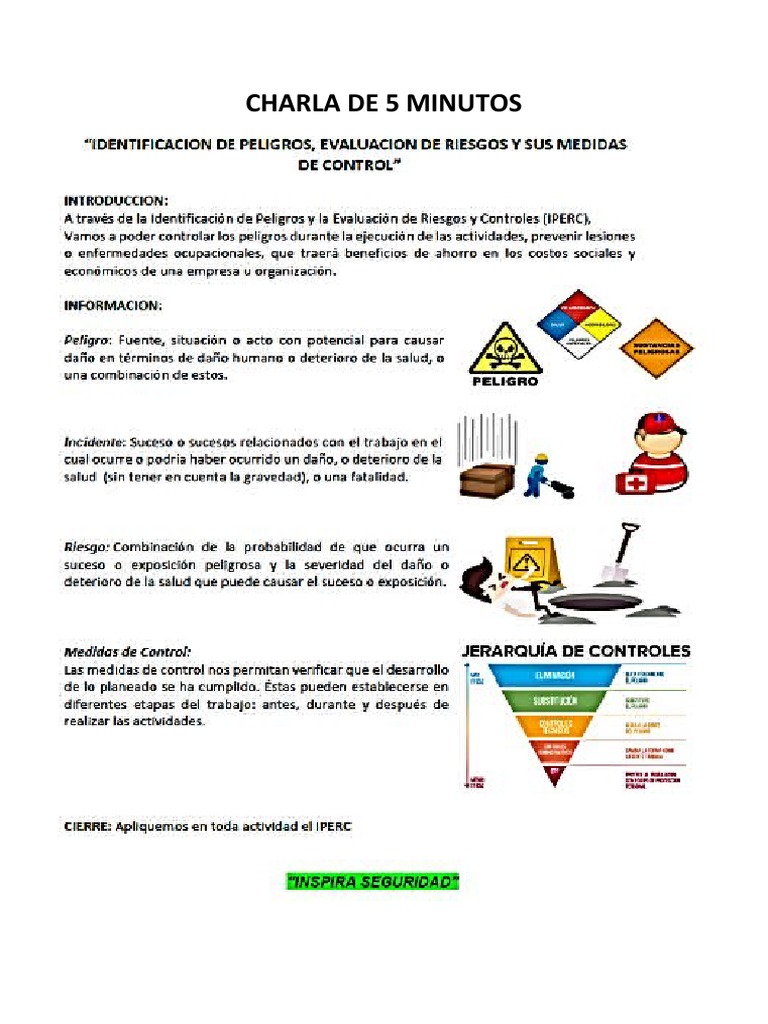 Charla de 5 Minutos Iperc | PDF