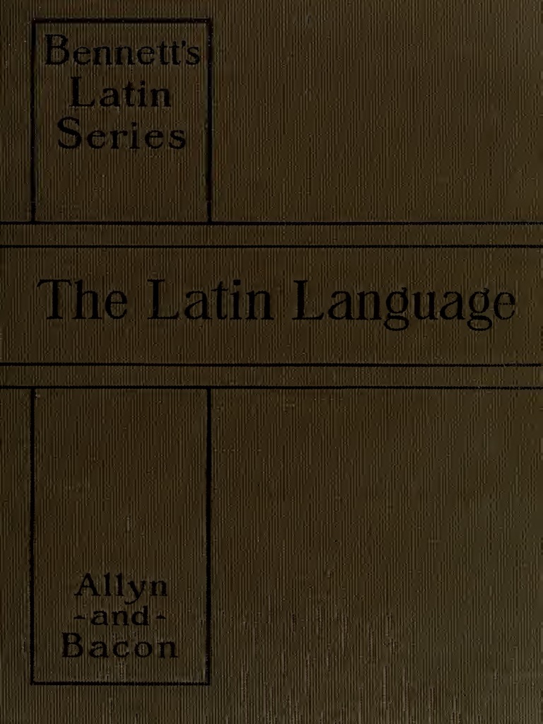 Latin Language His 00 Ben Nu of T | PDF | Perfect (Grammar) | Syntactic ...