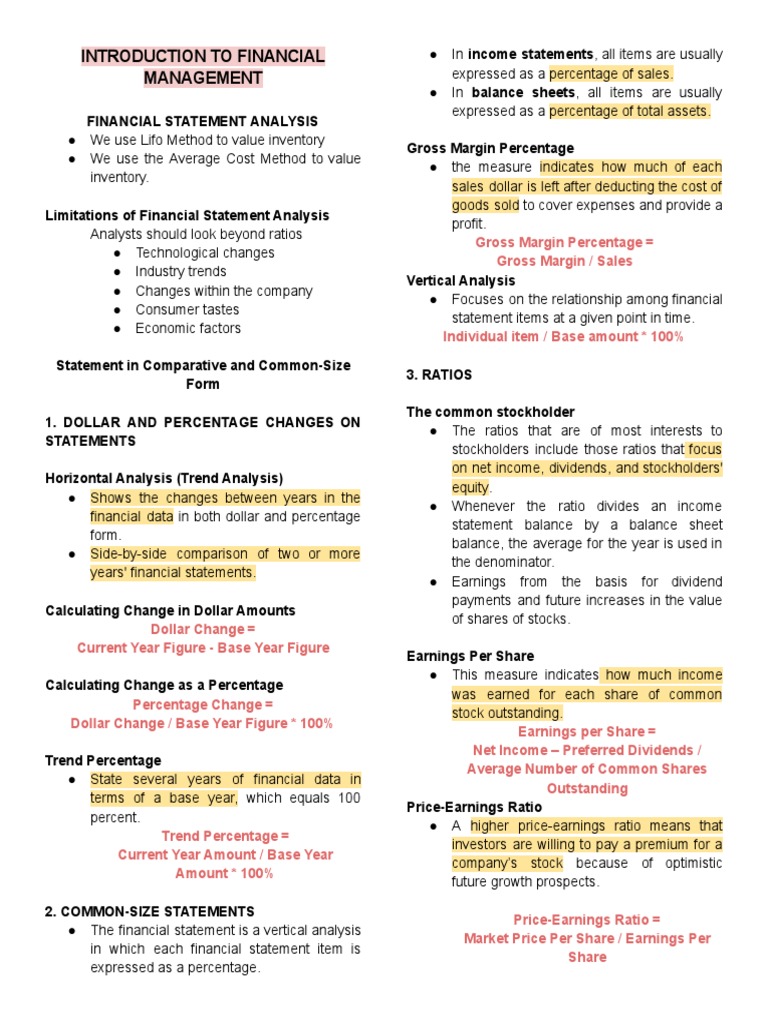 Reviewer in Financial Management | PDF