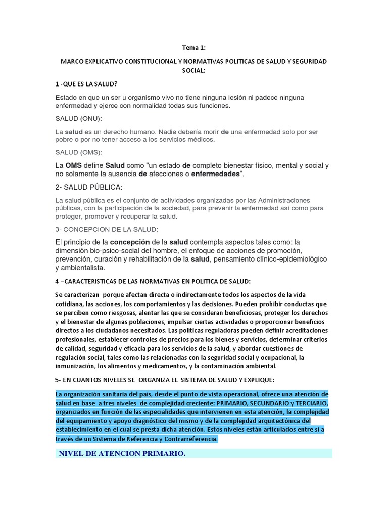 Tema 1 MAPA CONCEPTUAL | PDF | Valores | Hospital