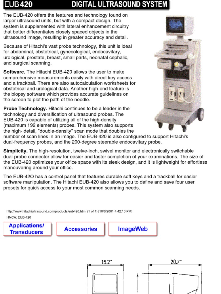 Hitachi 420 | PDF | Computer Monitor | Imaging