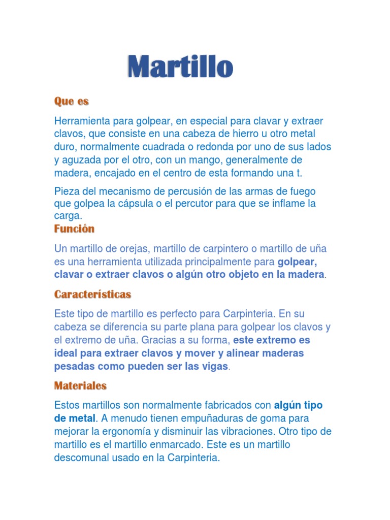 Martillo | PDF