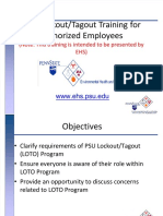 LOTO Flowchart Dec2011 | PDF | Prevention | Occupational Safety And Health