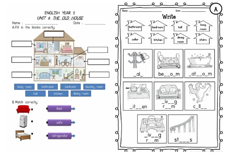 Unit 6 The Old House Worksheet | PDF