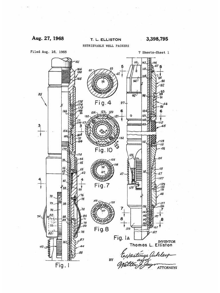 Otis Retrievable Packer - Patent Paper | PDF