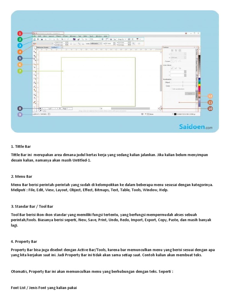 Corel Draw Interface | PDF