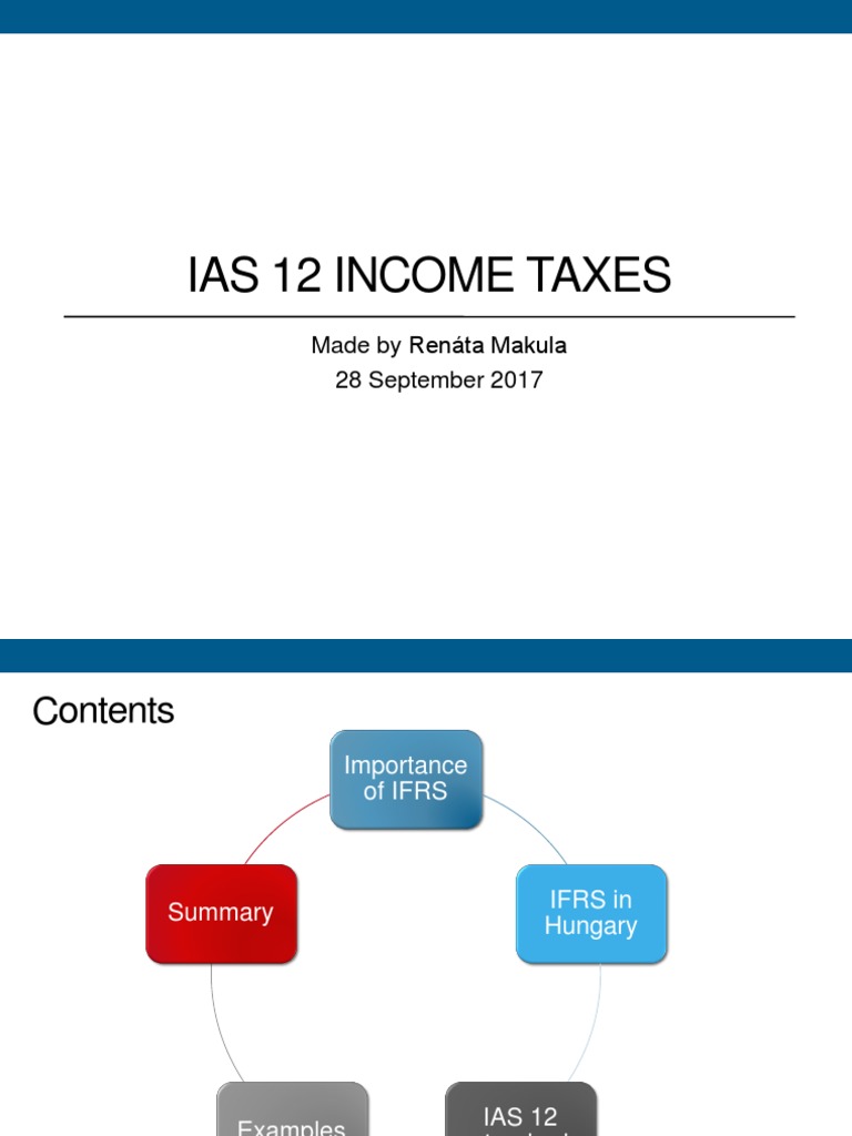 IAS 12 Income Taxes | PDF