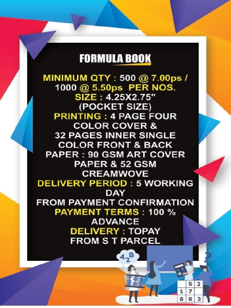 Formula Book English - 2023 | PDF