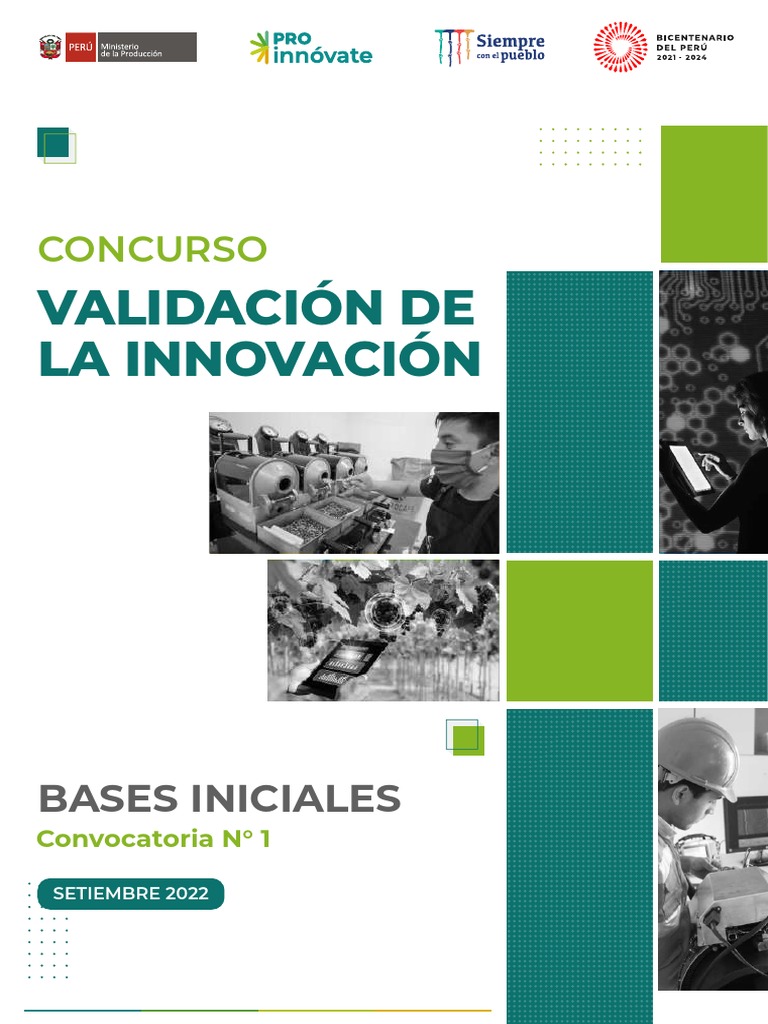 Bases Iniciales Validación Proinnovate | PDF | Calidad (comercial ...