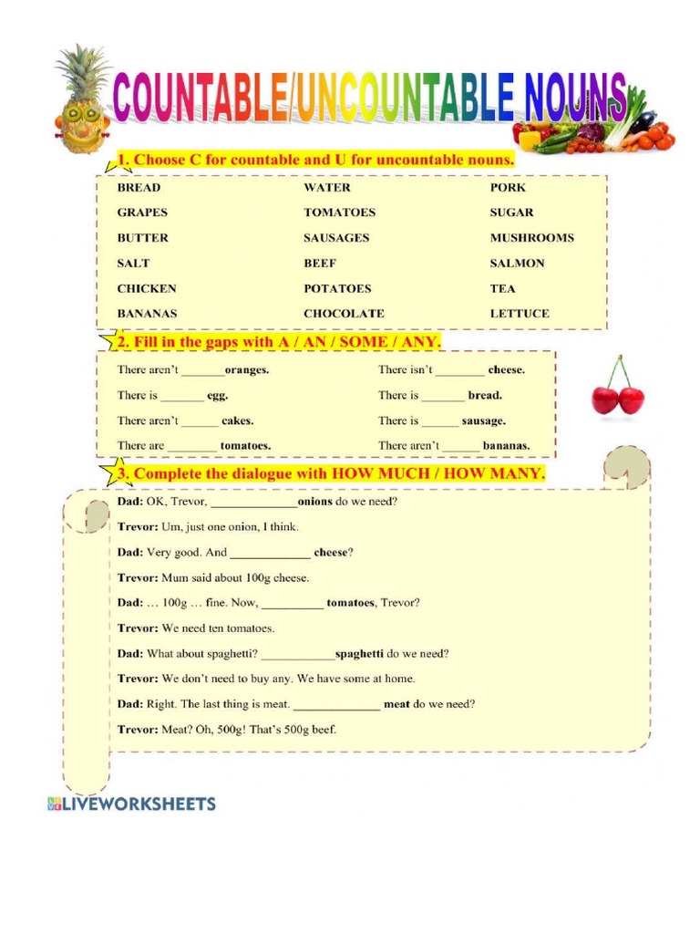 G6 - Unit 3 Grammar Exercise 1 | PDF