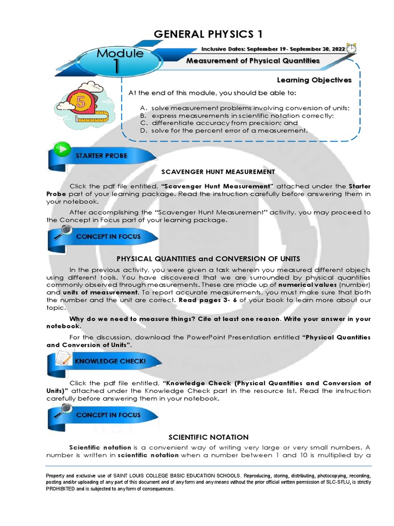 Measurement of Physical Quantities | PDF | Measurement | Accuracy And ...