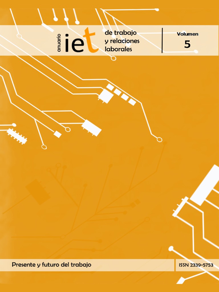 Anuario IET de Trabajo y Relaciones Laborales Se Publica Bajo El ...