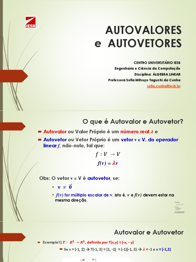 Autovalores e Autovetores | PDF