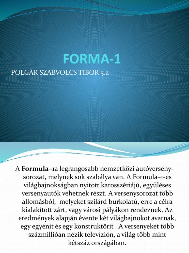 Forma 1 | PDF