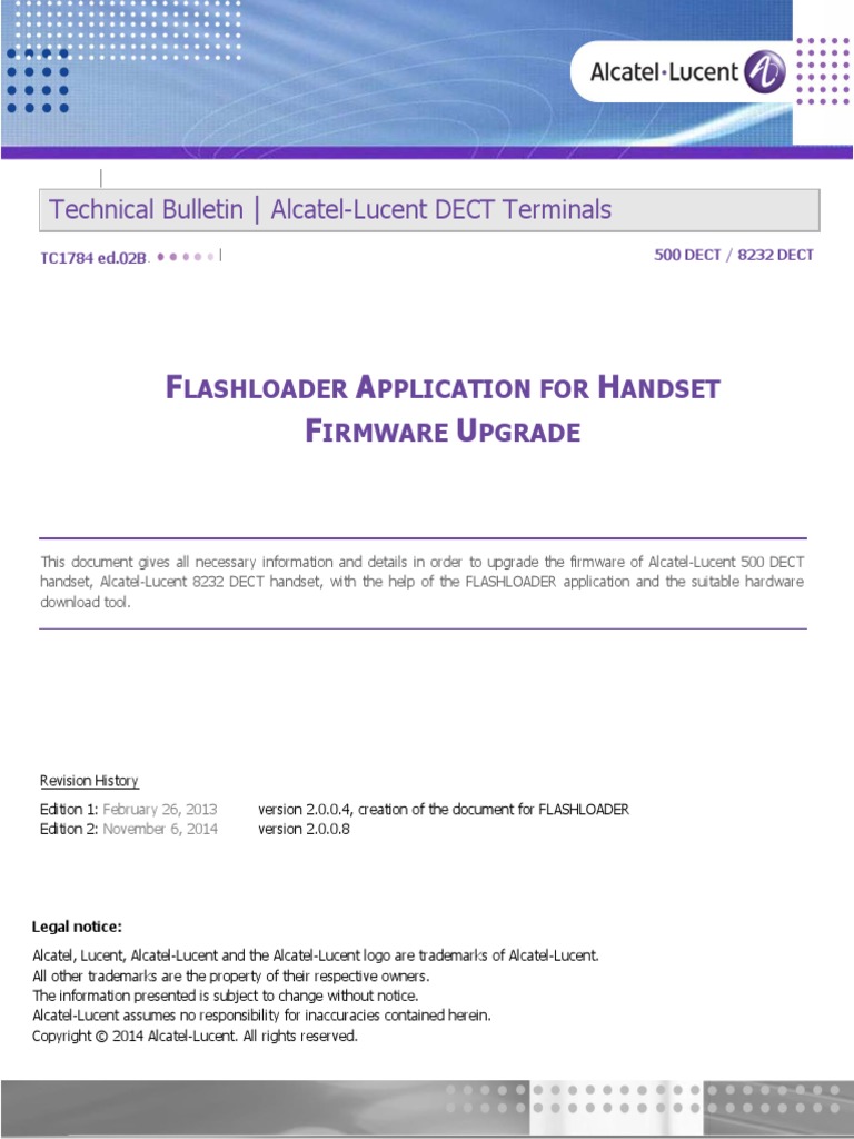 TC1784 FLASHLOADER Ed02 141106 | PDF